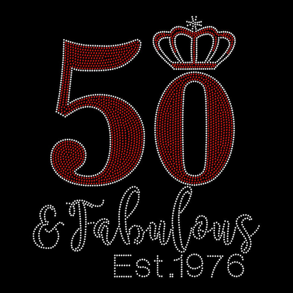 50 and Fabulous Crystallized Tee – Crystallized By Sparkle